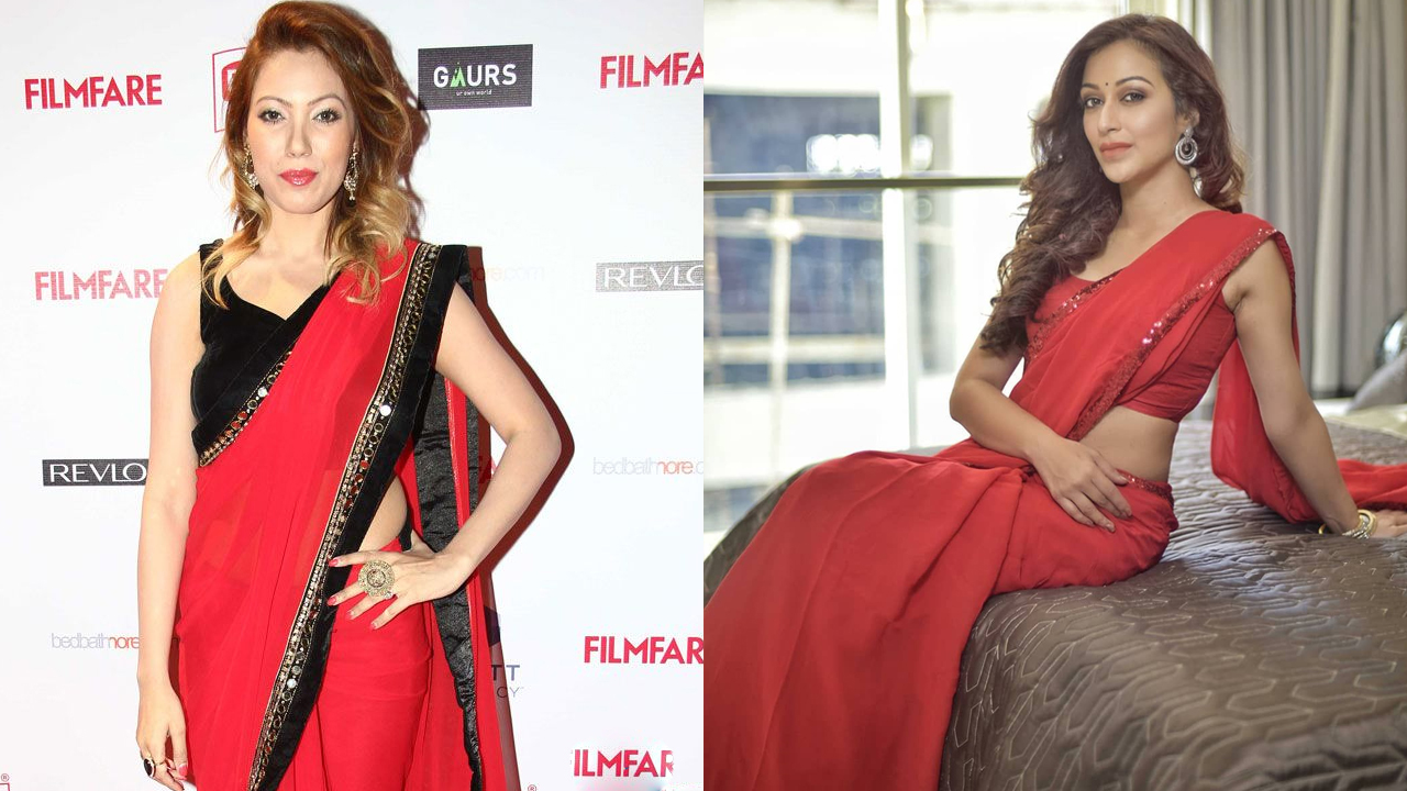 Times When Munmun Dutta and Sunayana Fozdar raised oomph quotient in red sarees