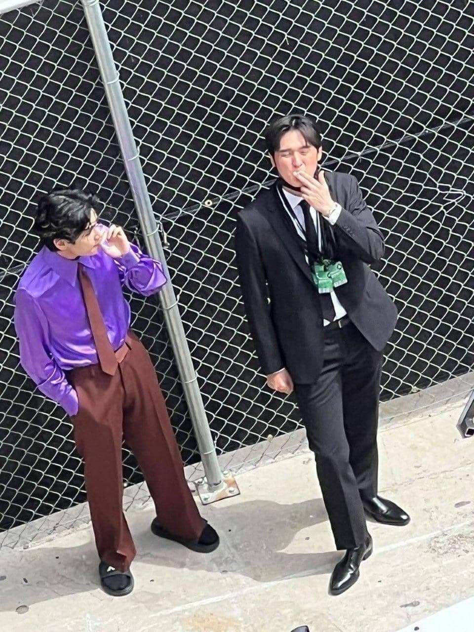 Caught On Camera: BTS member V spotted smoking at Grammy Awards 2022 ...